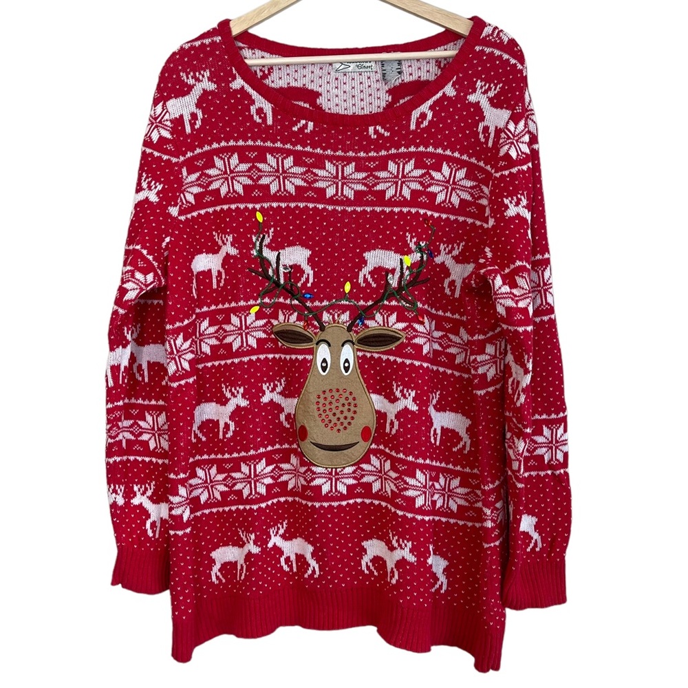 Isabella’s Closet Rudolph Bling Lights Reindeer Fair … - Gem